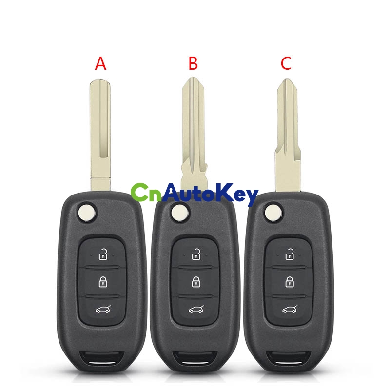CS010036 2/3 Buttons Flip Folding Remote Car Key Case Shell For Renault ...