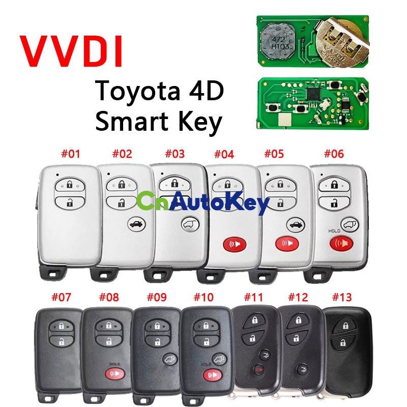 CN007294 Smart Key Universal Remote Key for VVDI Toyota 4D Support ...