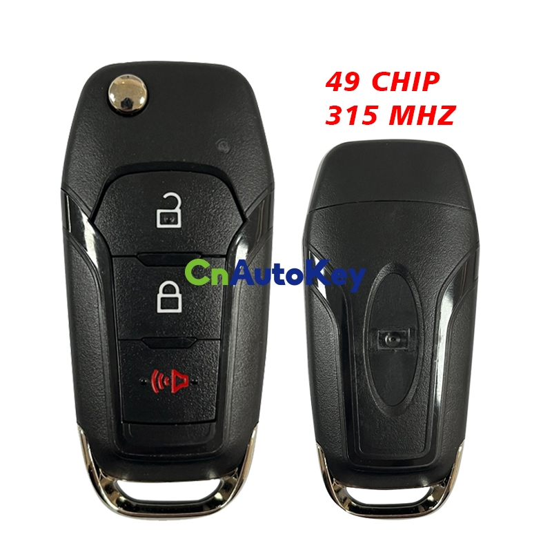 CN018082 2015 Ford F150 (3 Btn Flip Key Remote) Strattec 5923667, HU101 ...