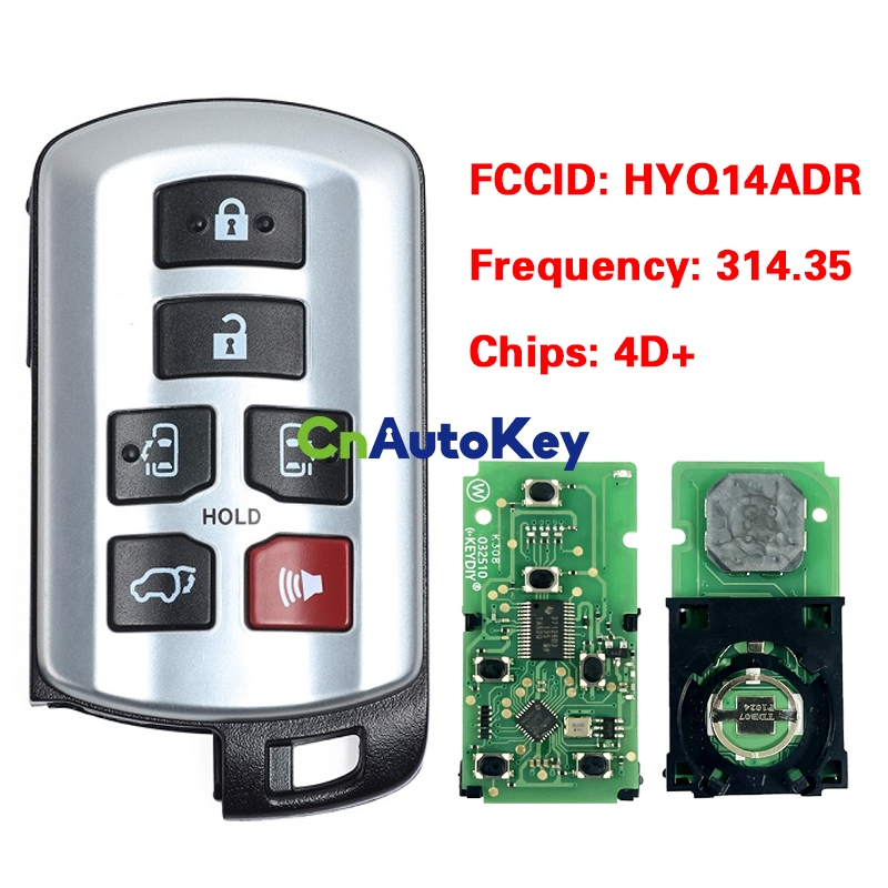 CN007211 314.35MHz 271451-5691 FCC ID HYQ14ADR Keyless Entry 6 Button ...