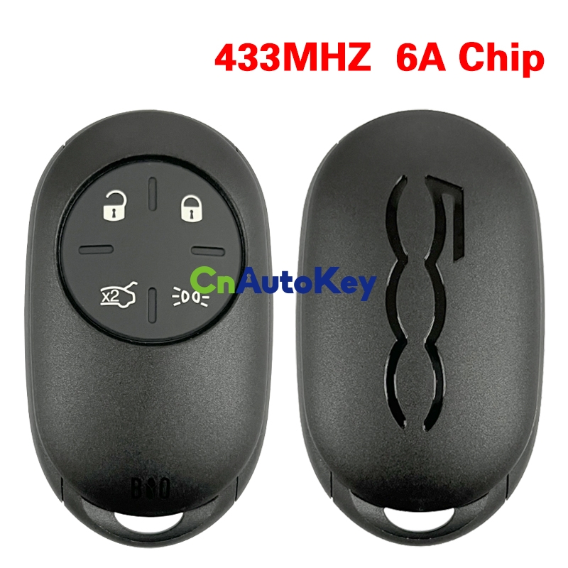 CN017037 for Fiat 500 4Button Smart Remote Key ATMEL AES 6A Transponder ...
