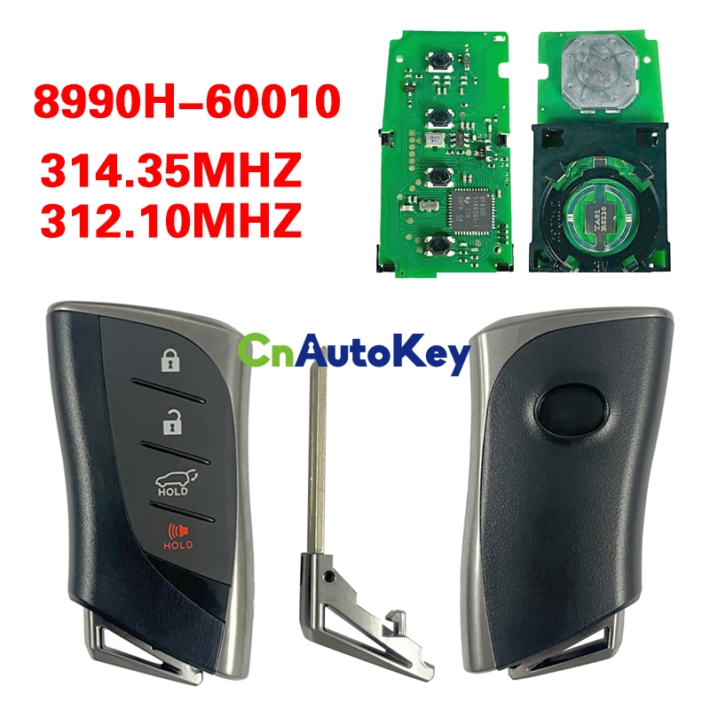 CN052064 For Lexus Gx460 2021-2023 Smart Key, 4Buttons 8990H-60010 314. ...