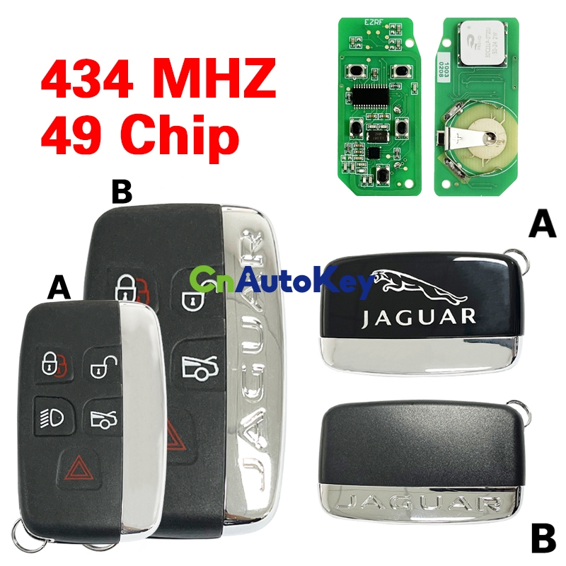 CN025002 Smart Remote Key Fob 5 buttons 433mhz with ID49 CHIP for ...