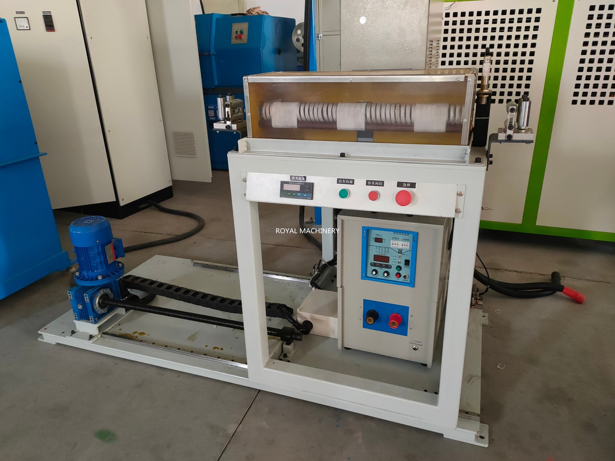 Kapton/Apical/Norton film wrapping and sintering line