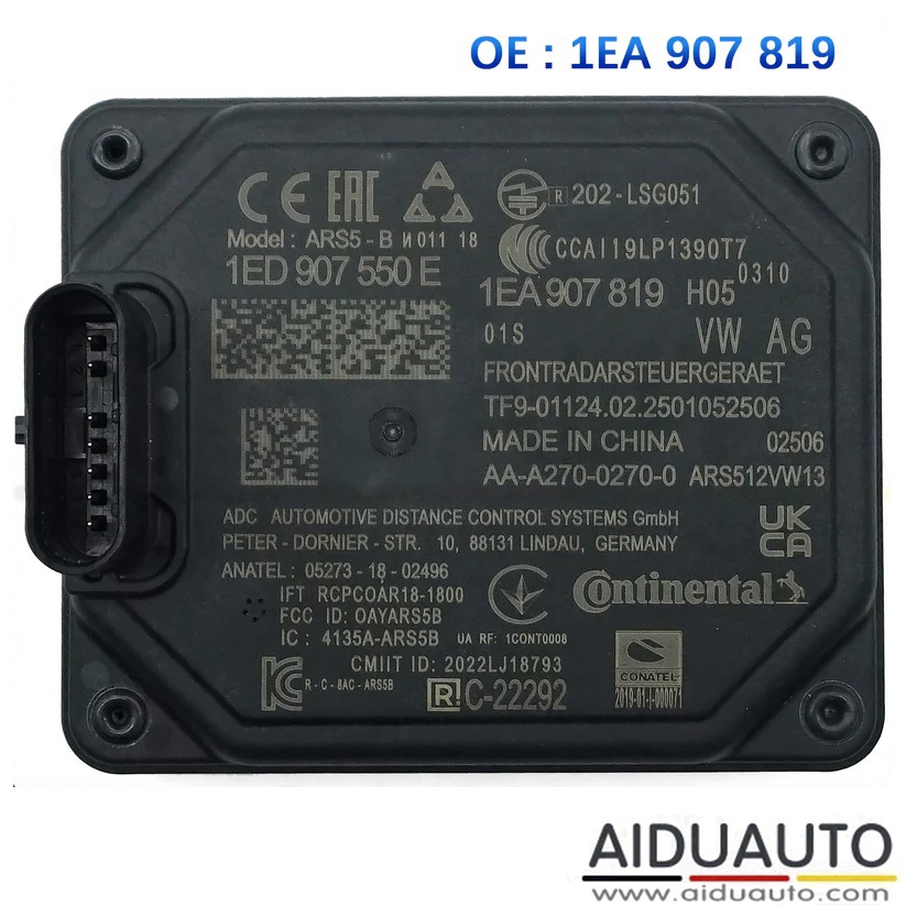 ACC Adaptive Cruise Control Sensor Distance Radar Sensor For VW ID.3 ID ...
