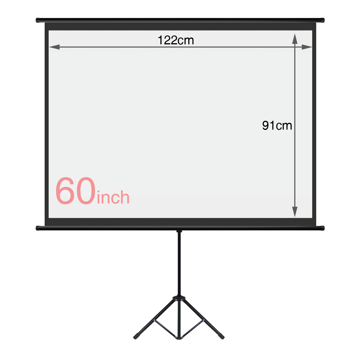 Mobile tripod screen, NIERBO tripod screen mobile 60 inch projector ...