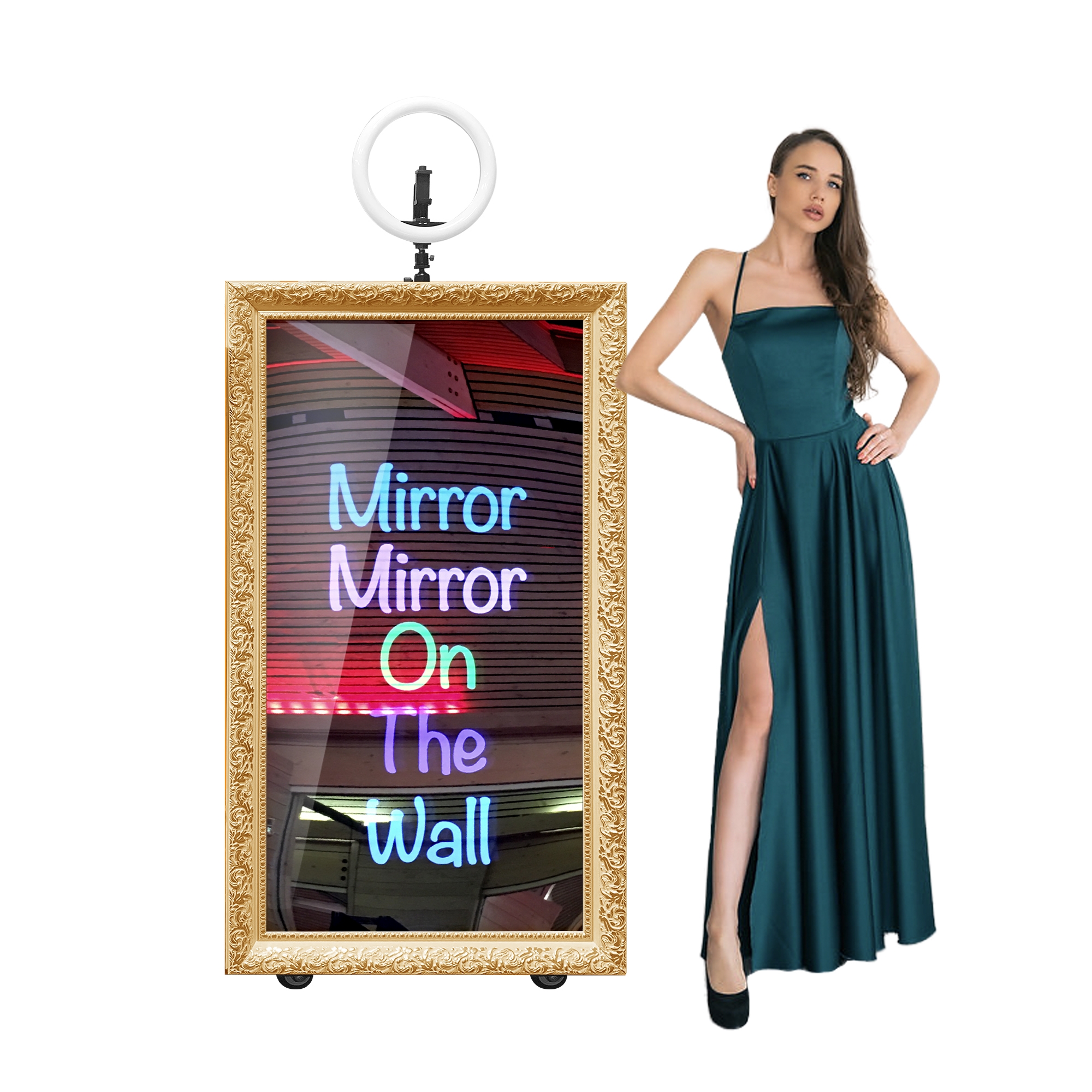 Experience Future Magic: 55-Inch Magic Mirror Photo Booth, Perfect ...