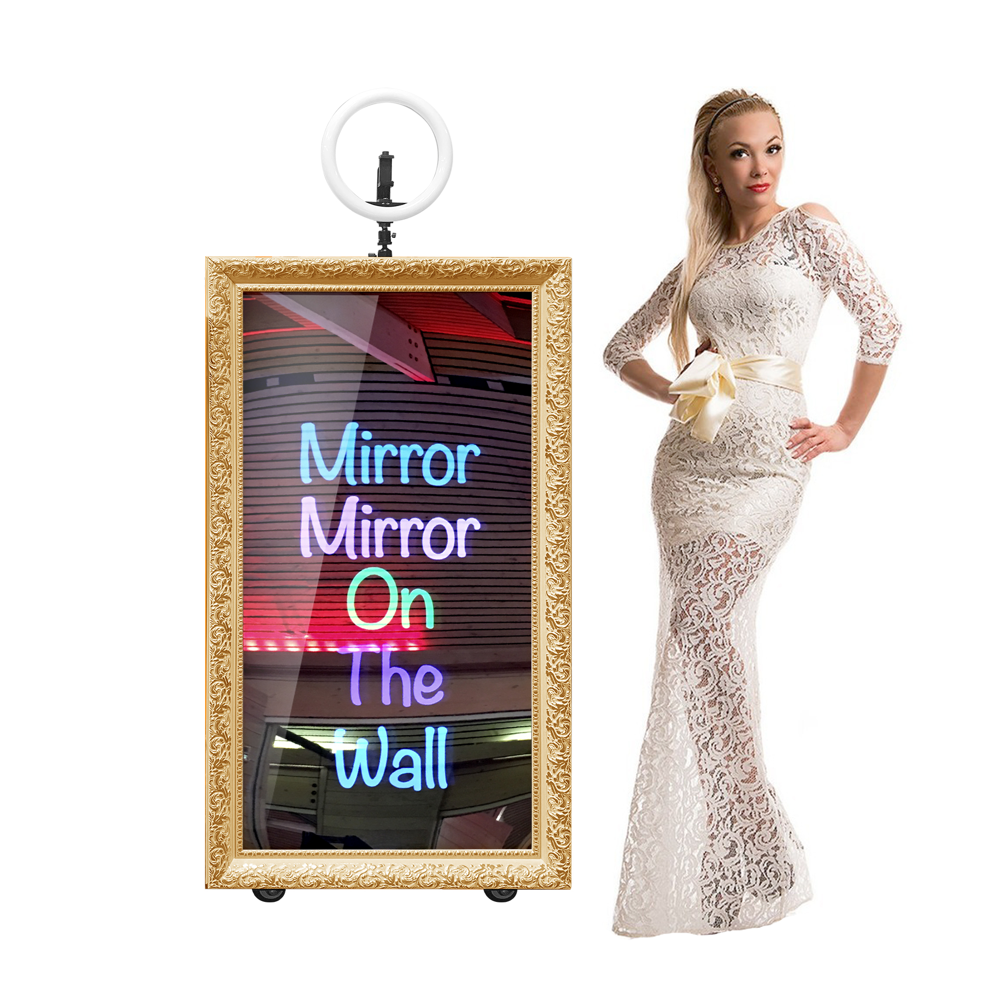 Experience Future Magic: 55-Inch Magic Mirror Photo Booth, Perfect ...