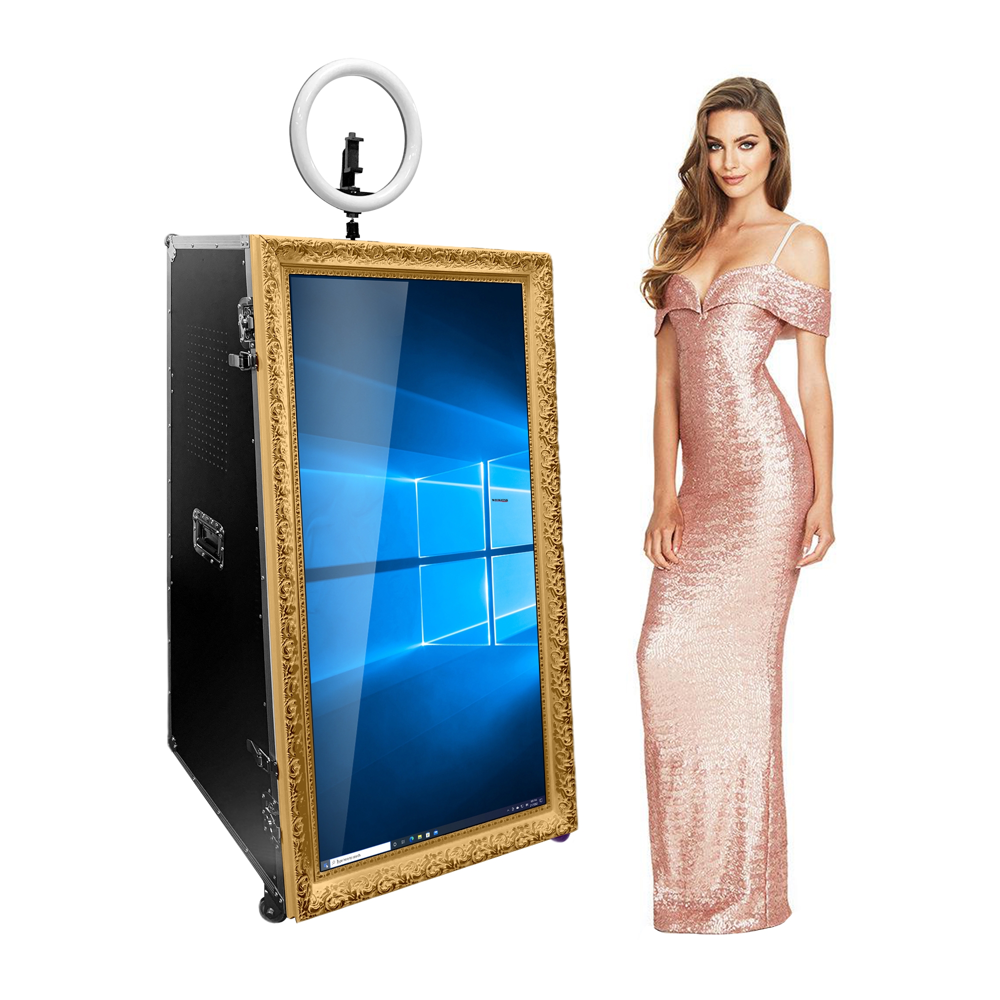 Experience Future Magic: 55-Inch Magic Mirror Photo Booth, Perfect ...
