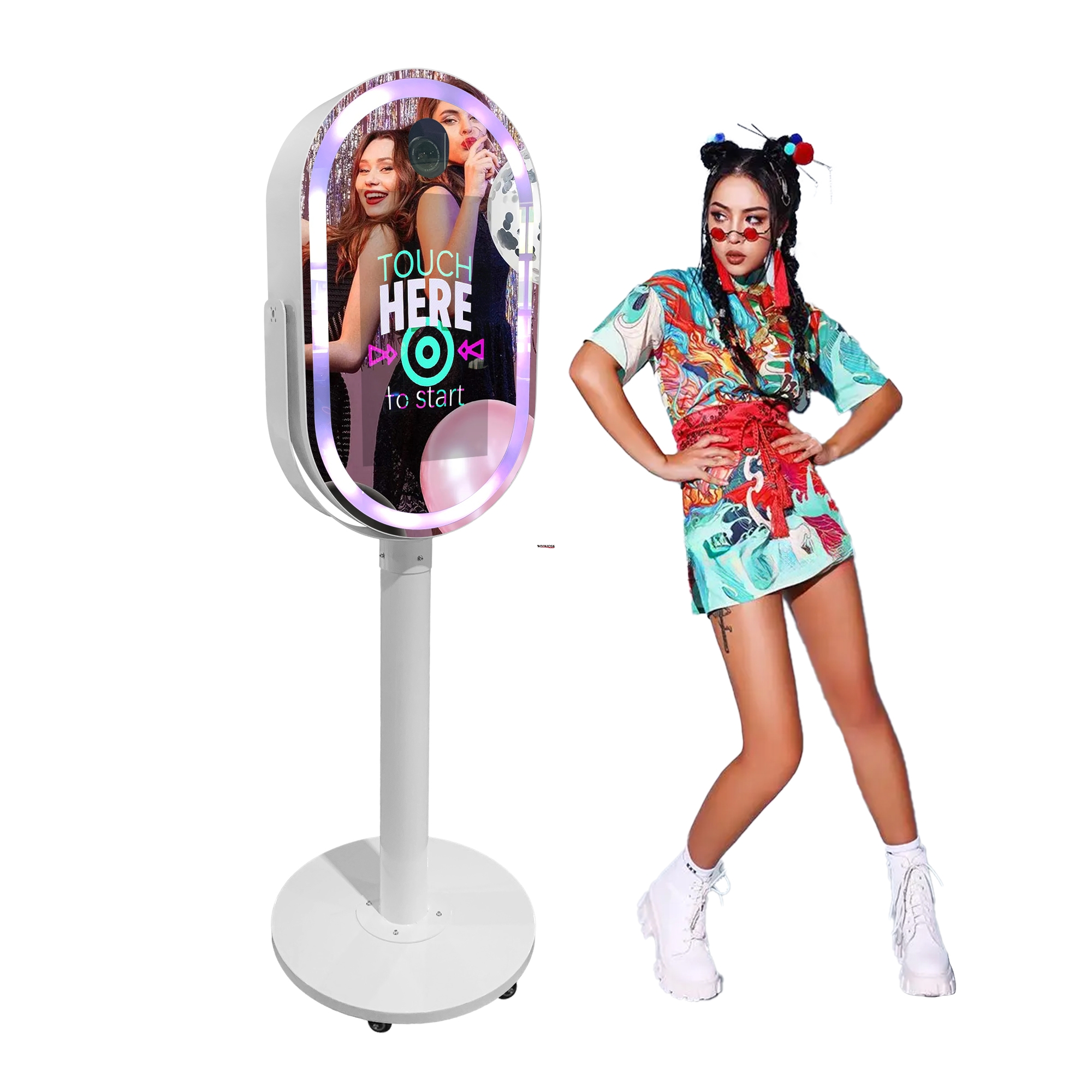 37.7" Elliptical Runway Photo Booth | 21.5" Touchscreen | Ultimate ...