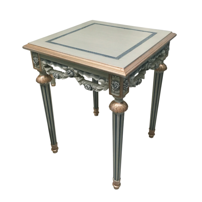 Classic Solid Wood Living Room Round Corner Table