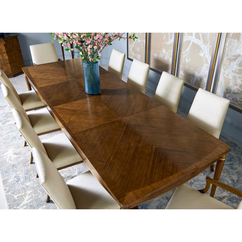 Classic Solid Wood Rectangular Dining Table for Traditional Dining Rooms