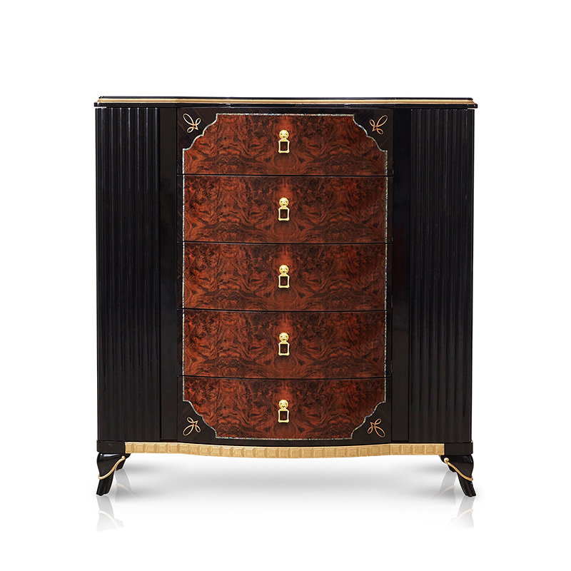 Classic Solid Wood Dresser with Multiple Drawers for Bedroom Storage