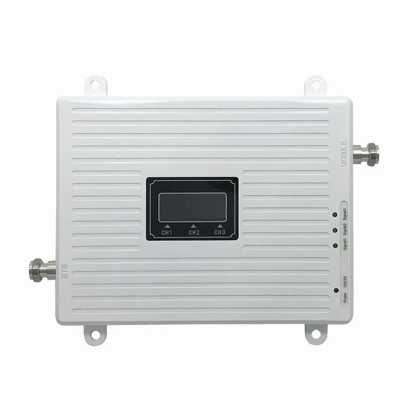 20dBm Tri band 2G 3G 4G 900 1800 2100 MHz Mobile Signal Booster,Line Amplifier