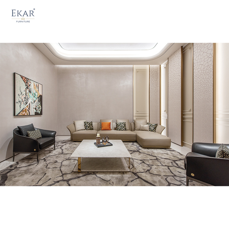 Contemporary Minimalist Leather Sofa: Elegance and Comfort Redefined