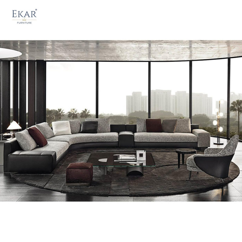 Single-Armrest Double Seater Combo Sofa Versatile Seating Solution