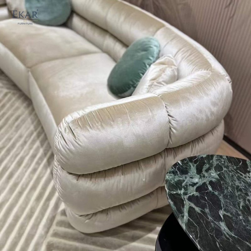 Modern Plush Velvet Sofa