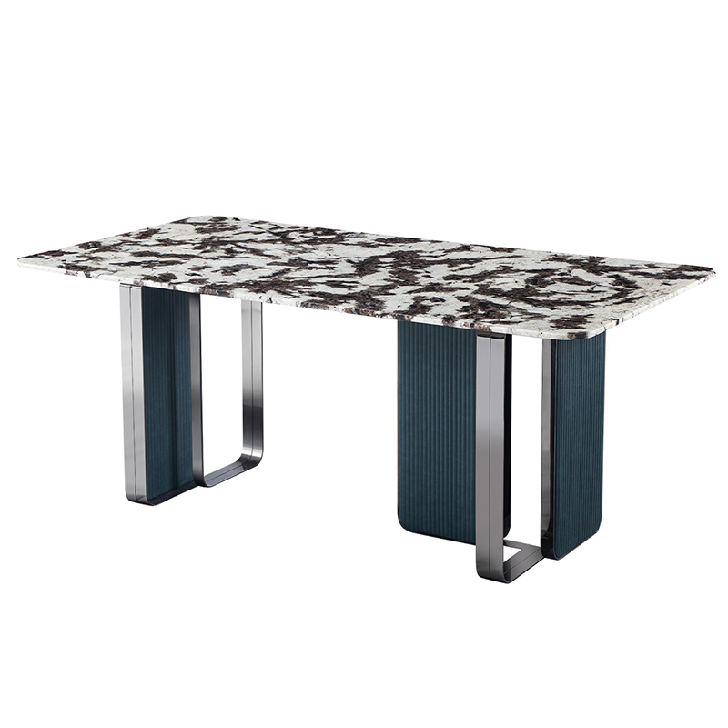 Imported luxury marble long dining table