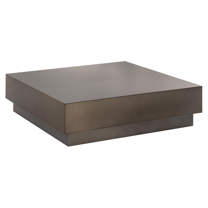 Modern living room furniture square metal coffee table