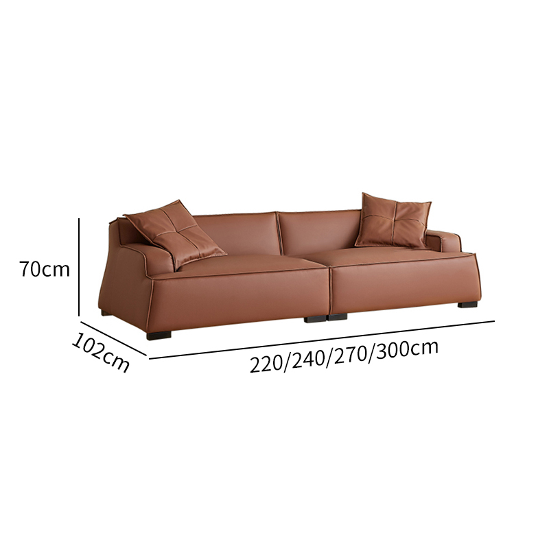 Ekar High-Density Foam Earth-Toned Modern Living Room Sofa