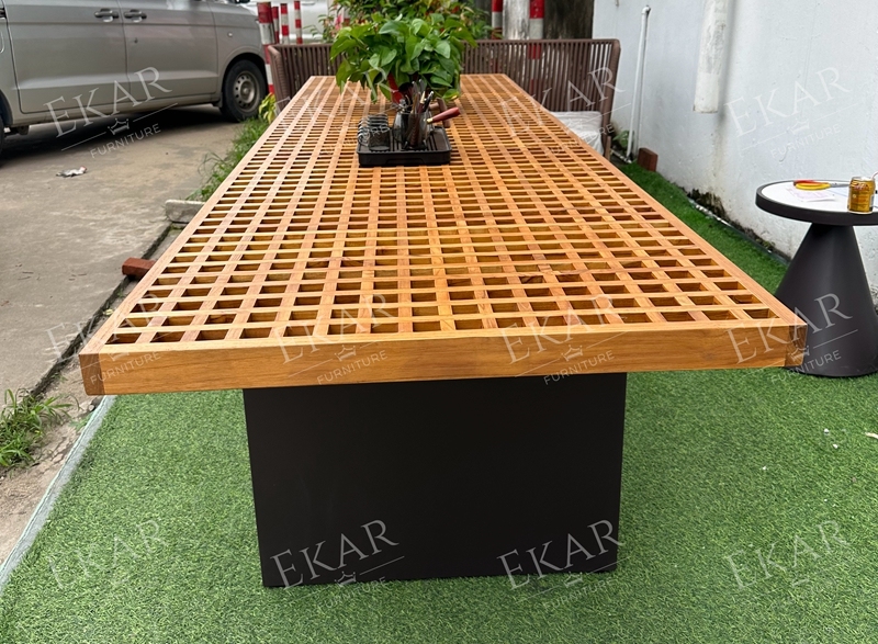 New modern outdoor garden waterproof dining table dining table