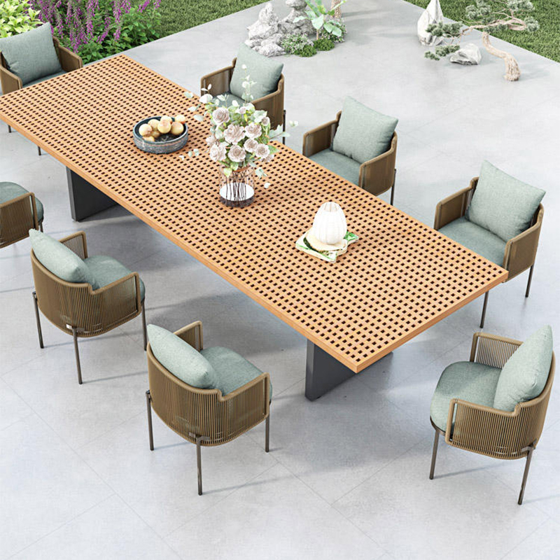 New modern outdoor garden waterproof dining table dining table