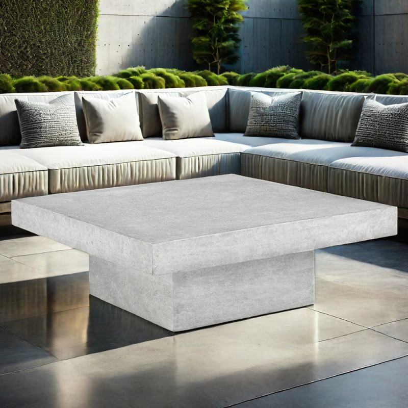 Modern Outdoor Furniture Square Garden Coffee Table