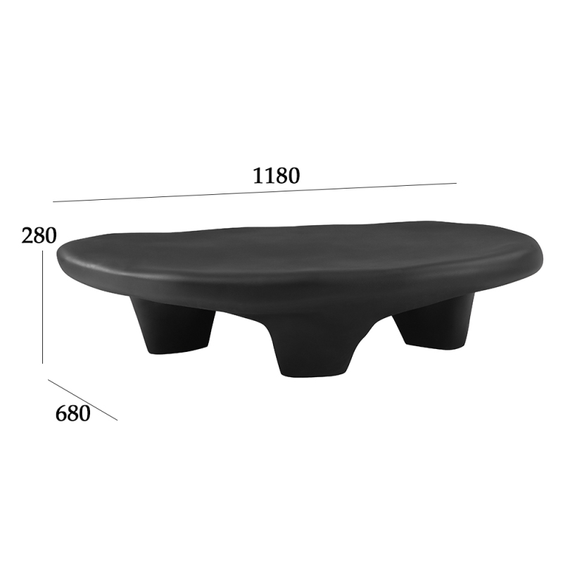 Stylish and creative irregular shape outdoor coffee table