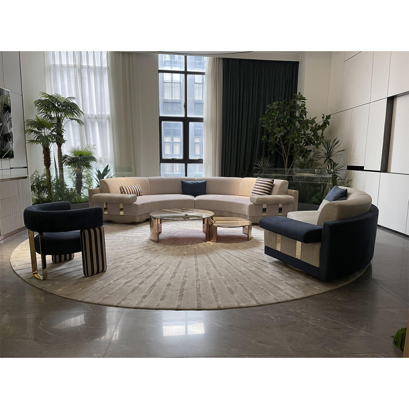 Modern Modular Marble Coffee Table Set