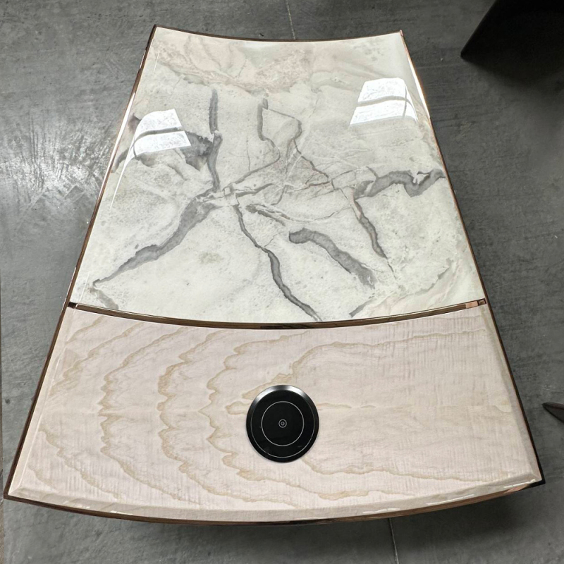 Modern Modular Marble Coffee Table Set