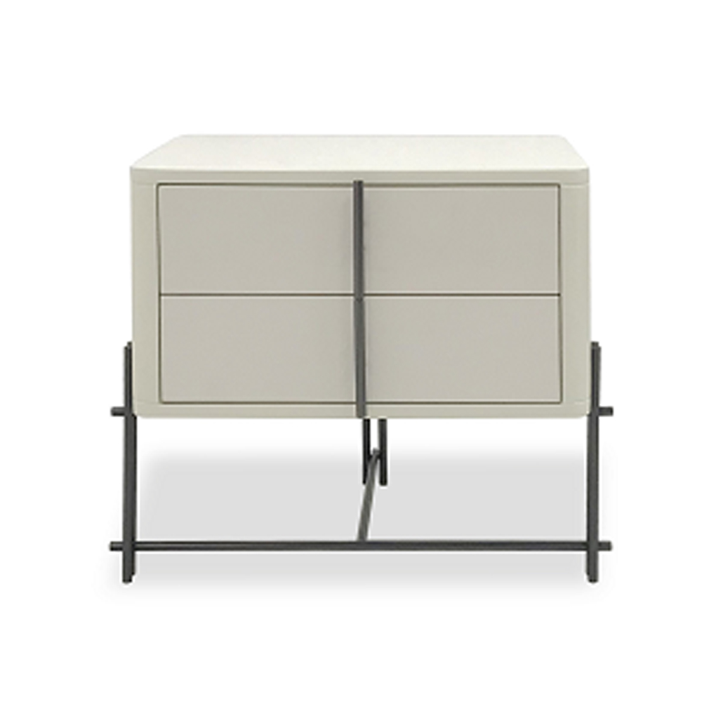 Elegant Wooden Nightstand with Modern Design