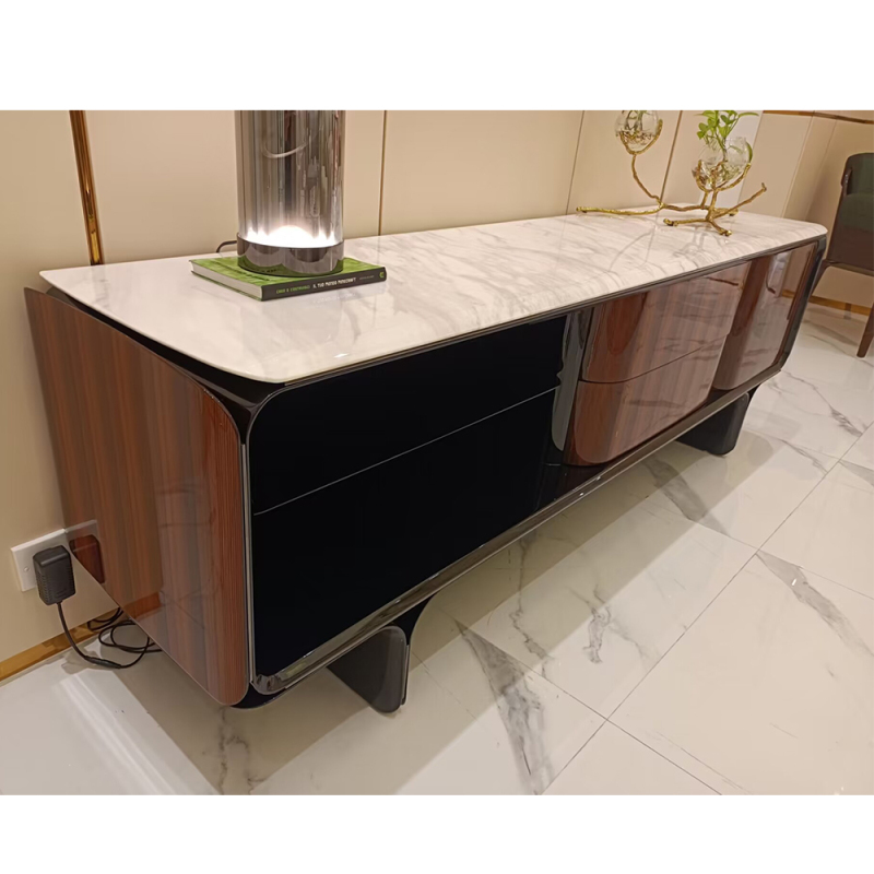 Modern Wooden TV Stand with Sleek Design