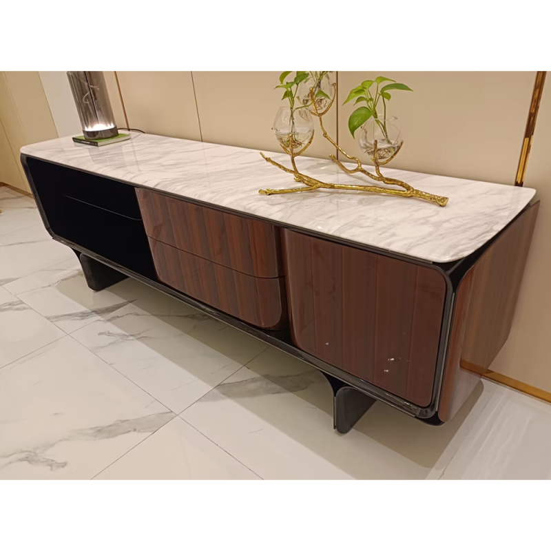 Modern Wooden TV Stand with Sleek Design
