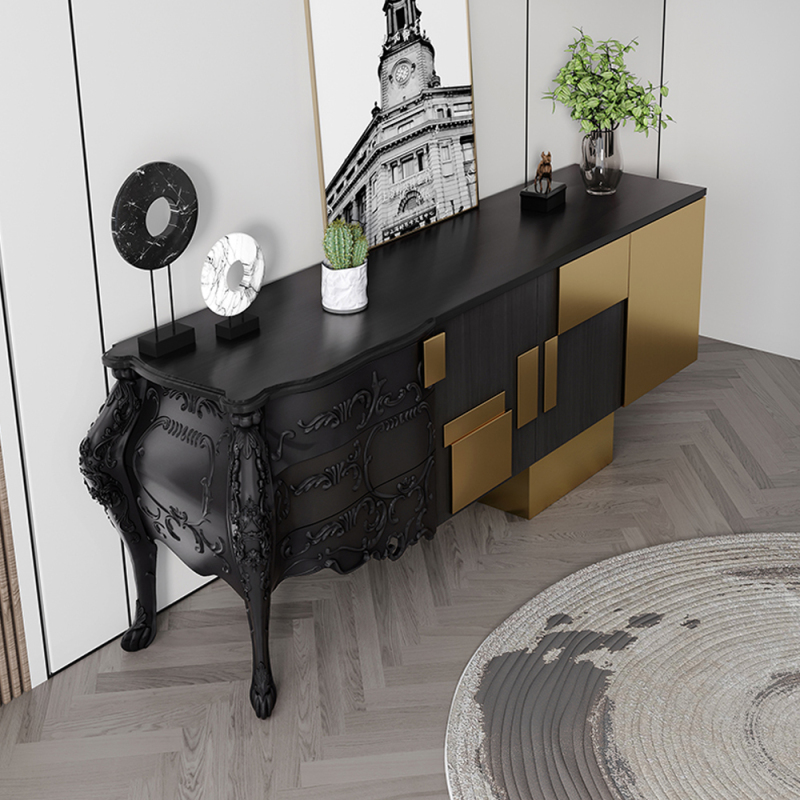 Modern Solid Wood Entryway Cabinet – Unique Design for Stylish and ...