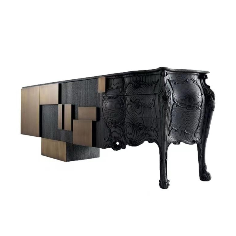 Modern Solid Wood Entryway Cabinet – Unique Design for Stylish and ...