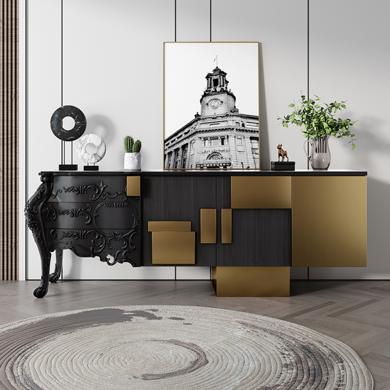 Modern Solid Wood Entryway Cabinet – Unique Design for Stylish and ...