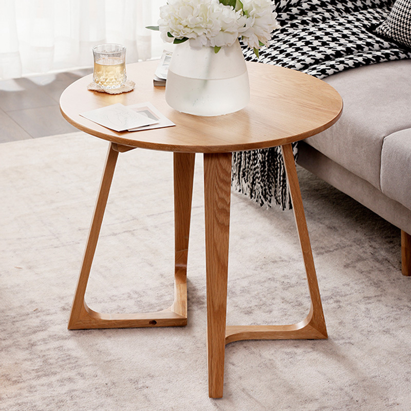 Modern Wooden Corner Table for Functional and Stylish Living Rooms