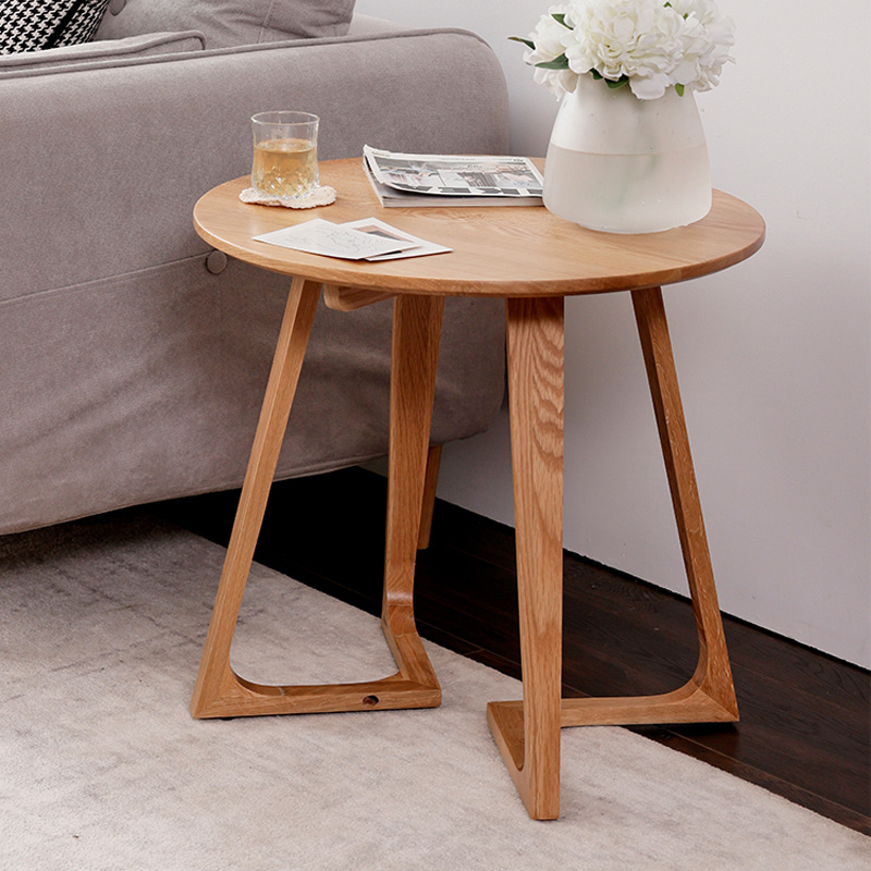 Modern Wooden Corner Table for Functional and Stylish Living Rooms