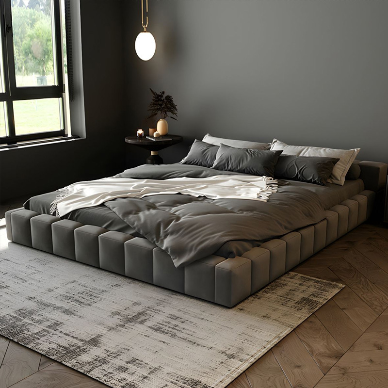 Modern Bedroom Bed with Sleek Design and Sturdy Frame