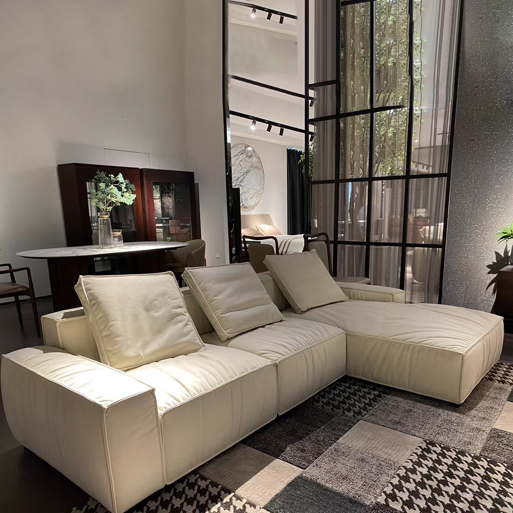 Modern Modular Block Sofa for Customizable Living Room Seating