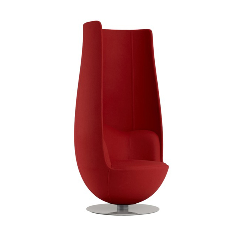 Minimalist High Back Lounge Chair Comfortable Living Room Seating