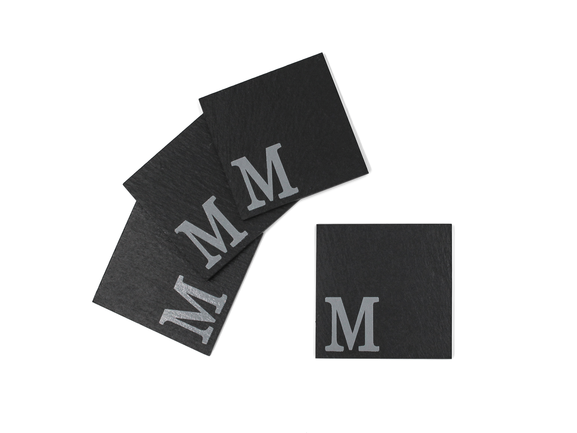 Monogram Slate Coaster (Letter M),Coaster