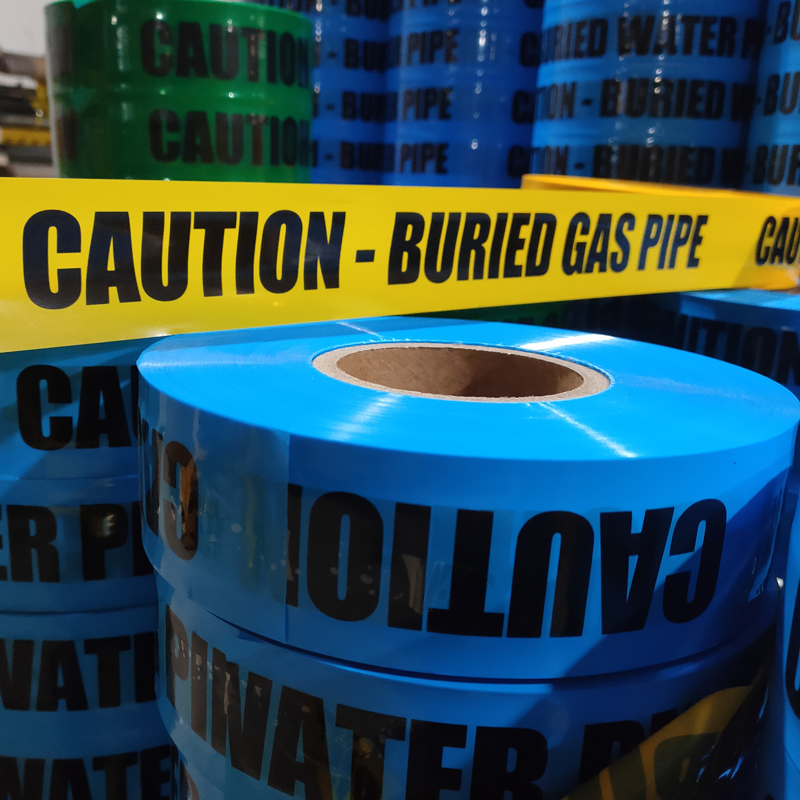 LLDPE Barrier Gas Electricity Cable Warning Tape,Detectable Underground ...