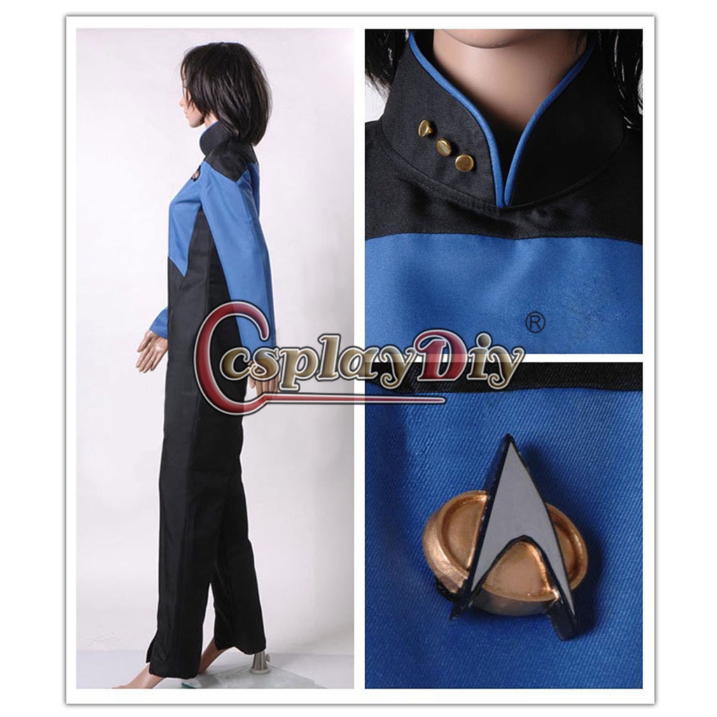 Star Trek TNG The Next Generation Jumpsuit Cosplay Costume Women ...