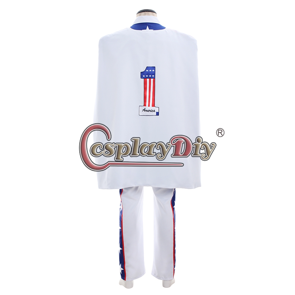 Motorcycle Daredevil Evel Knievel Patriotic Costume With Cape Custom Made,