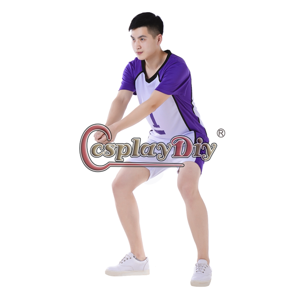 Cosplaydiy Haikyuu!! Fukurodani Academy Uniform Adult Cosplay Costume,