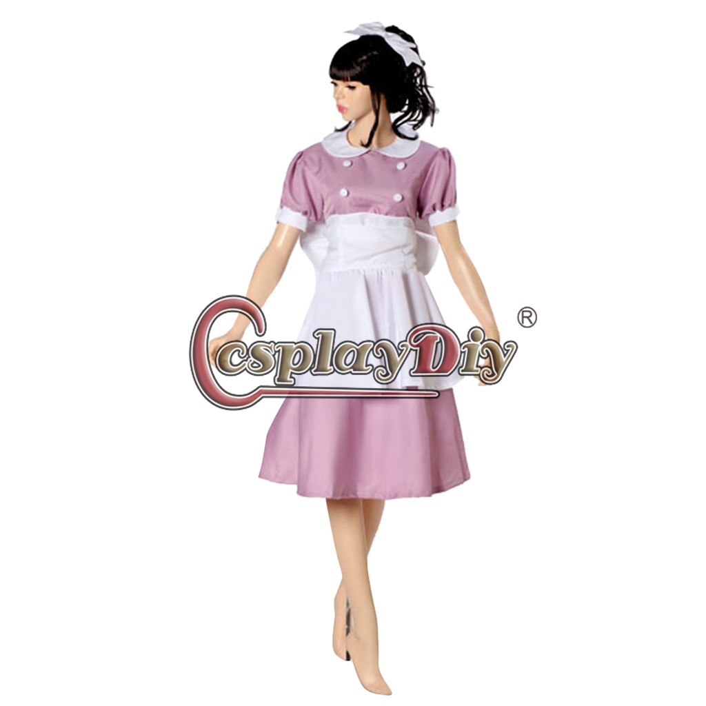 Bioshock 2 Little Sister Cosplay Costume Version 02 Pink Dress Custom Mdae,