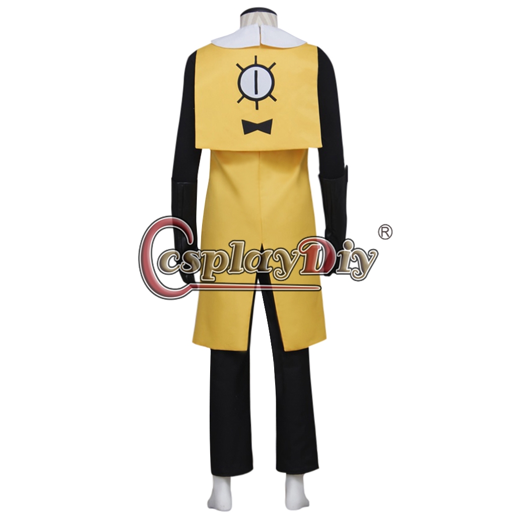 Cosplaydiy Gravity Falls Bill Cipher Cosplay Costume Full Set,