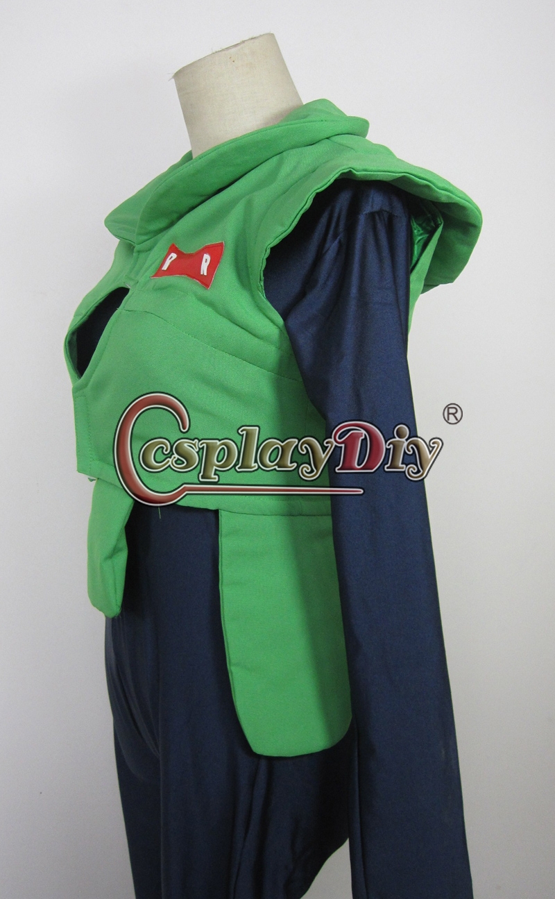 Cosplaydiy Dragon ball Android 16 Cosplay Costume For Adult Custom Made,