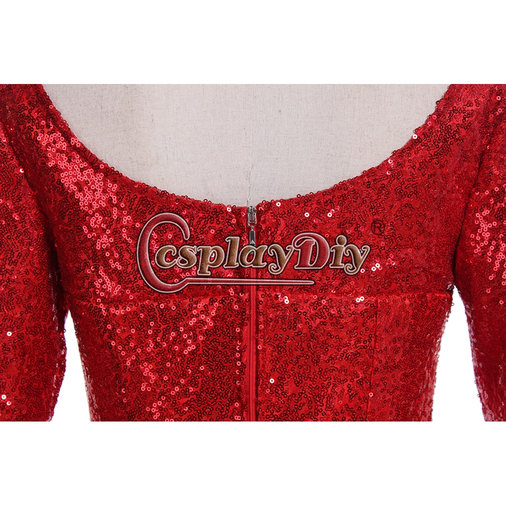Cosplaydiy Custom Made Elsa Princess Red Fancy Party Dress Princess ...